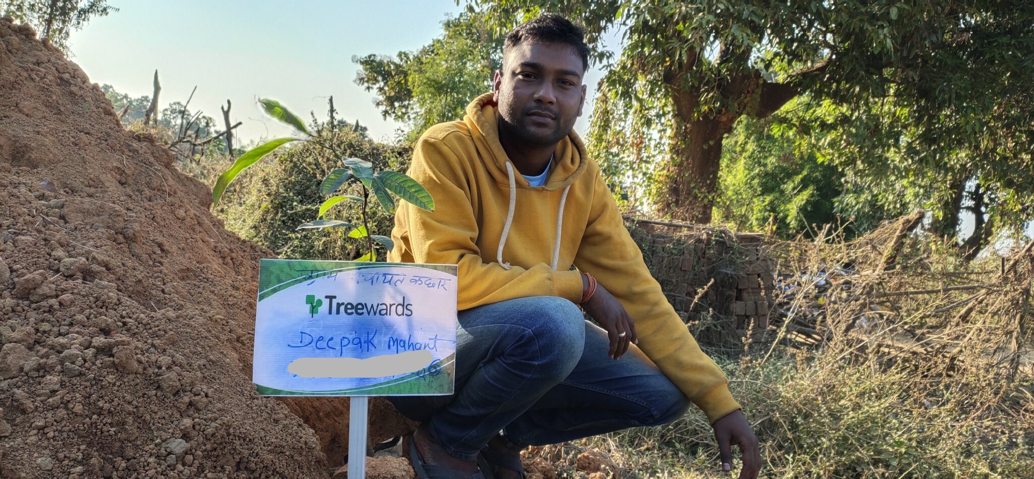Tree Plantation Drive Story 89 – How Treewards aided Deepak Mahant